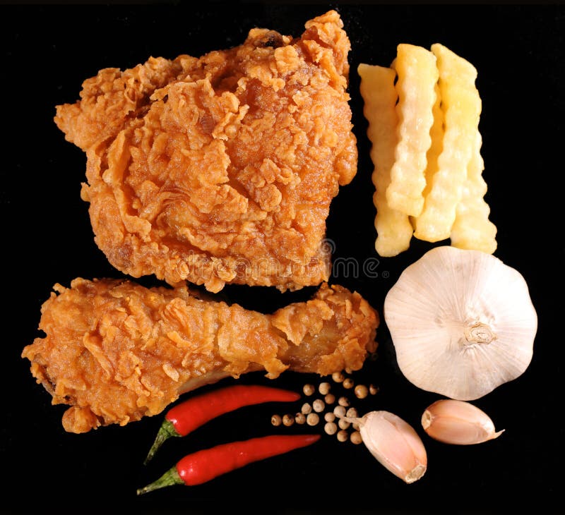 Fried chicken stock image. Image of crispy, calories - 38409409