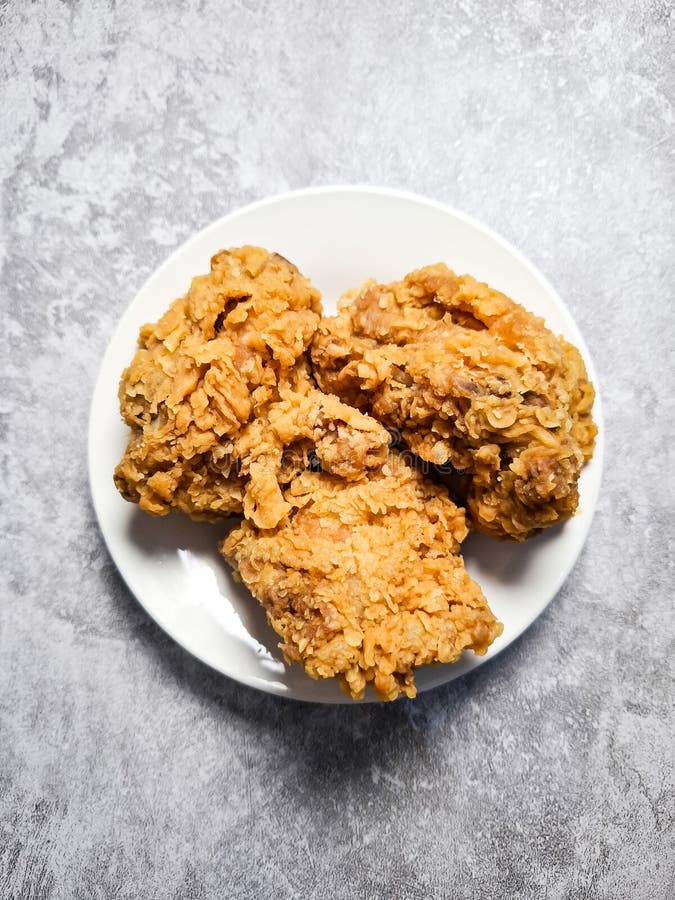 Fried Chicken on Abstract Background, Close Up. Crispy Fried Chicken ...