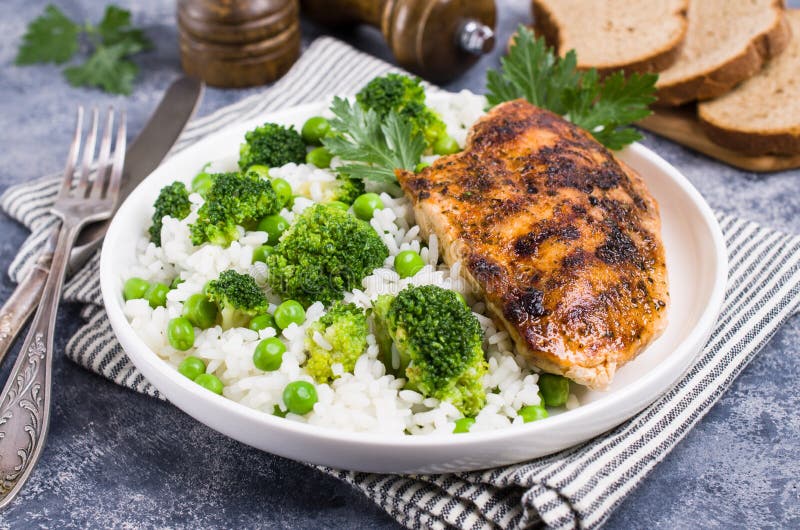Fried chicken breast stock photo. Image of barbecue - 120848518