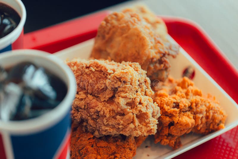 Fried Chicken with Cola Junk Food Unhealthy Stock Image - Image of ... Fried Chicken with Cola Junk Food Unhealthy Stock Image - Image of ...