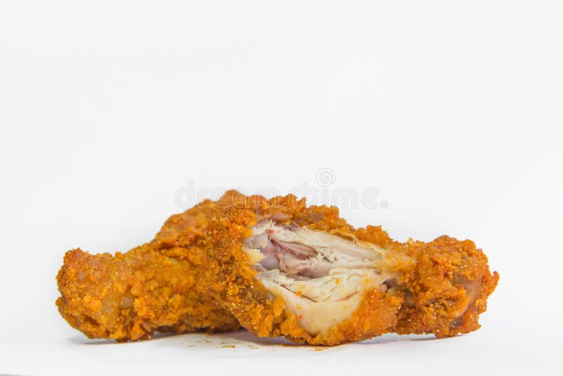 Fried Chicken Leg With Bite Stock Photo - Image of diner, tasty: 12691386