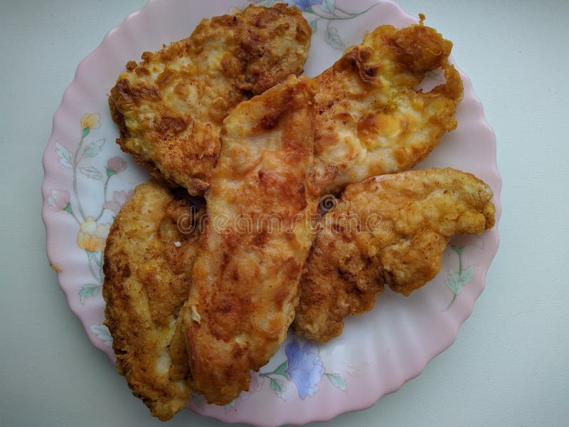 Fried Chicken Fillet in Batter Closeup Photo Stock Photo - Image of ...