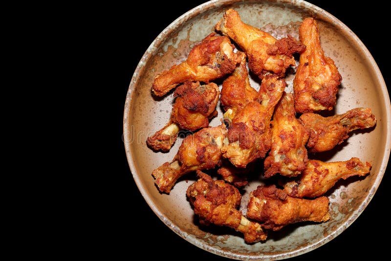 Fried Chicken with Fish Sauce Stock Photo - Image of baked, asian ...