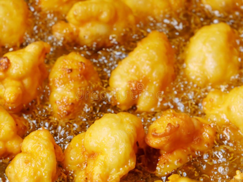 Fried chicken with hot oil stock photo. Image of homemade - 320508524