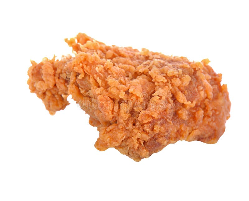 Fried Chicken Isolated on White Background Stock Photo - Image of fried ...