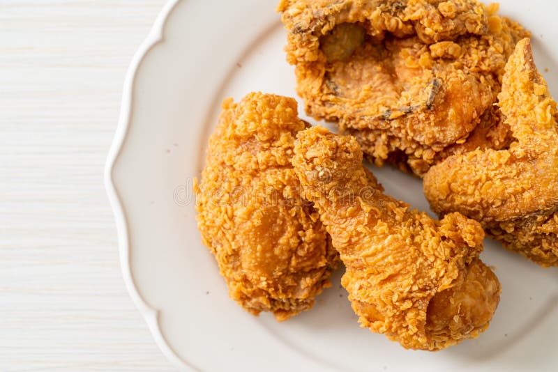 Fried Chicken with Ketchup on Plate Stock Image - Image of lunch, meals ... Fried Chicken with Ketchup on Plate Stock Image - Image of lunch, meals ...