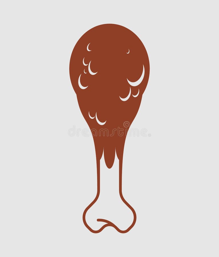 Illustration Chicken Leg Piece Stock Illustrations – 1,710 Illustration ...