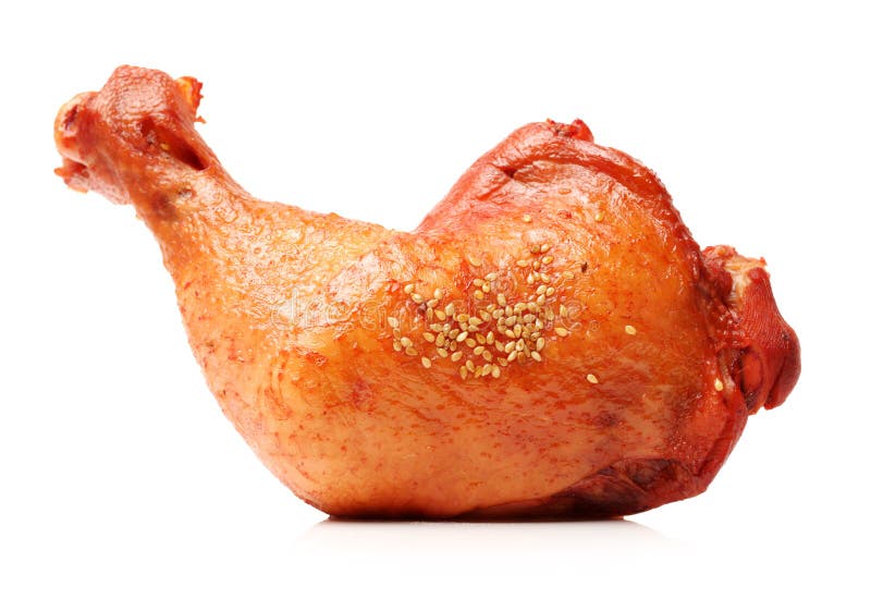 Fried chicken leg stock photo. Image of roasted, isolated - 105559094