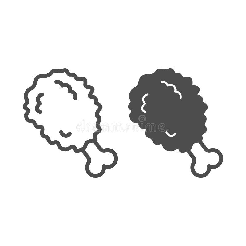 Line Chicken Nuggets Icon Stock Illustrations – 578 Line Chicken ...