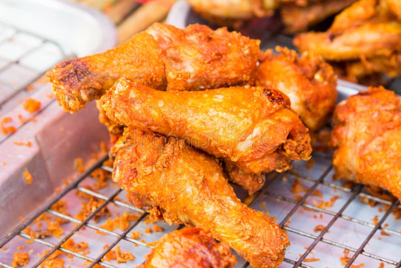 Fried chicken leg stock photo. Image of gourmet, natural - 54037604