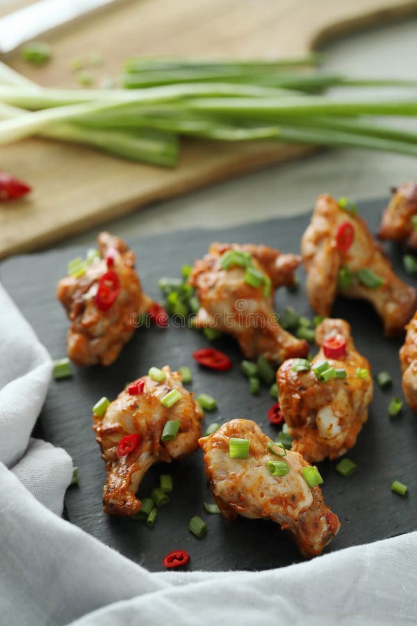 Fried chicken legs stock photo. Image of meal, grilling - 95437962