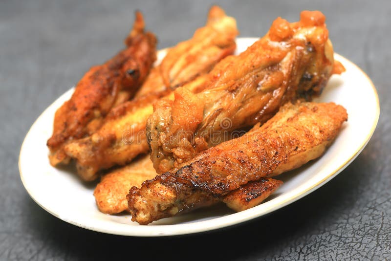 Fried chicken stock photo. Image of drumstick, junk, fast - 53775586