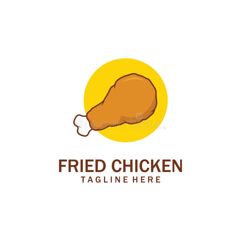 Fried Chicken Logo Template with Vector Concept Stock Vector ...