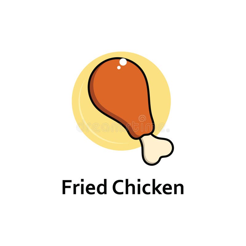 Fried Chicken Logo Template with Vector Concept Stock Vector ...