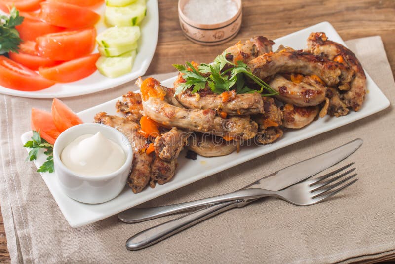 Fried Chicken Necks stock image. Image of food, fresh - 61406673