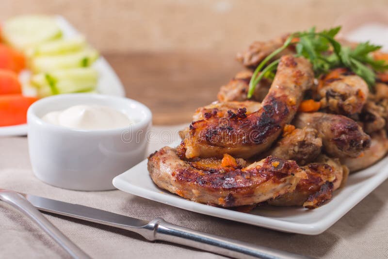 Fried Chicken Necks stock image. Image of lunch, nekcs - 73213687