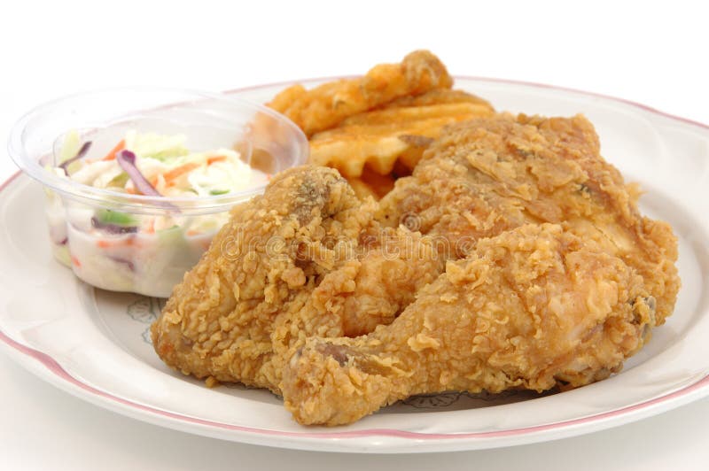 Fried chicken plate stock image. Image of fried, crunchy - 1023585