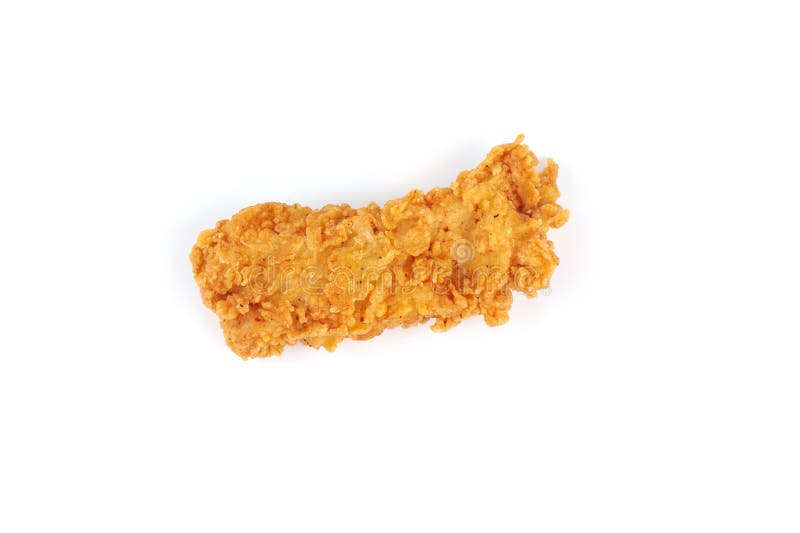 Fried Chicken Breast on White Background, Photo in Studio Stock Image ...
