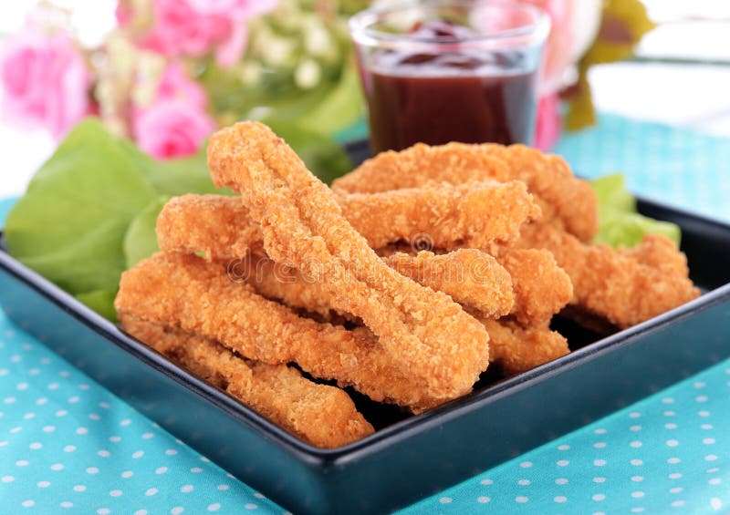 Fried chicken stick stock photo. Image of appetizing - 81303830