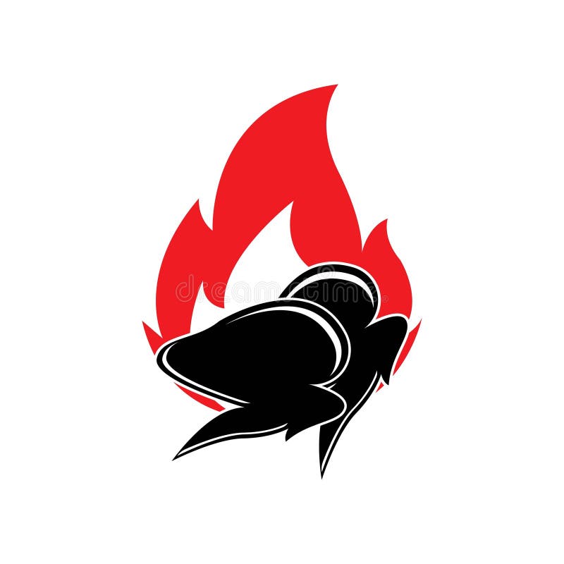 Fried Chicken Symbol Simple Icon, Illustration Design Template Stock ...