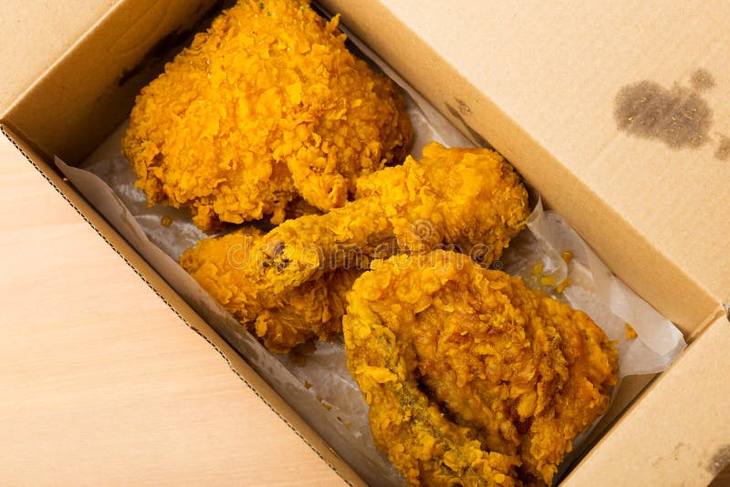Fried chicken take away stock photo. Image of fast, crispy - 36939848