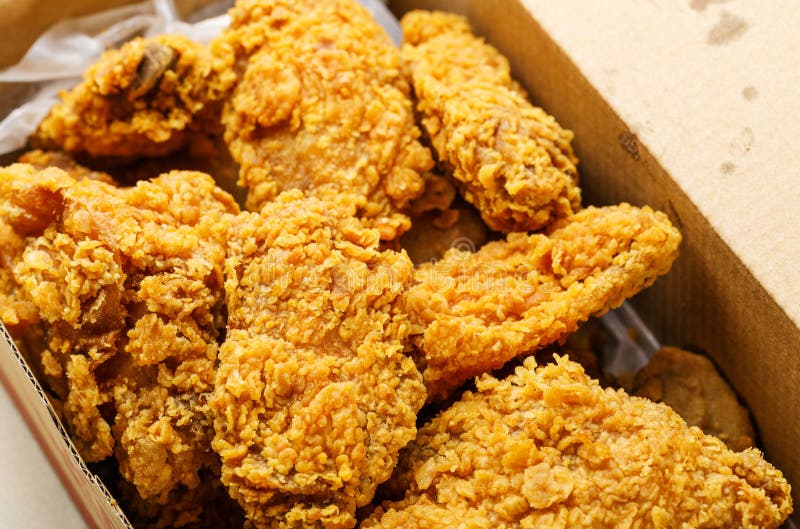 Fried chicken take away stock image. Image of food, chicken - 33182911