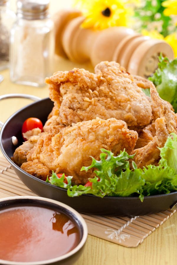Fried chicken wing stock photo. Image of food, crispy - 121551554