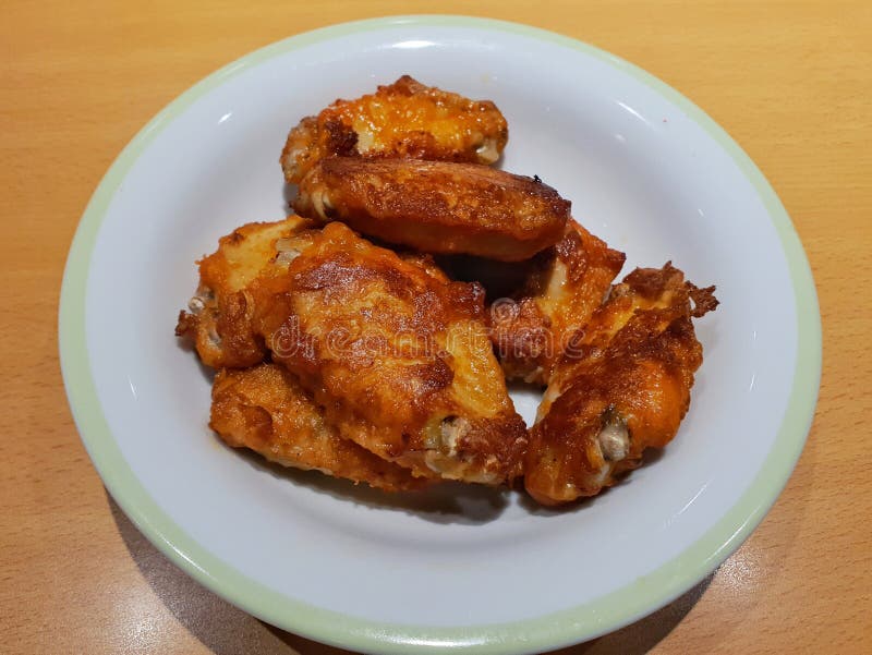 Fried chicken winglet stock image. Image of buffalo - 325833207