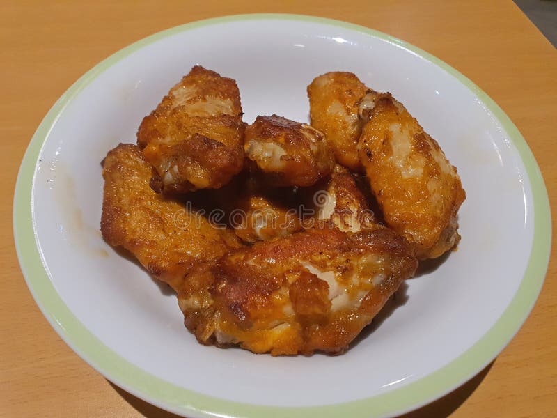 Fried chicken winglet stock image. Image of food, american - 260631813