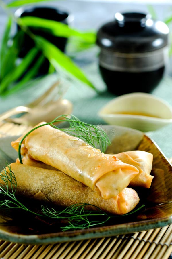 Spring rolls stock image. Image of snack, vegetable - 103066515