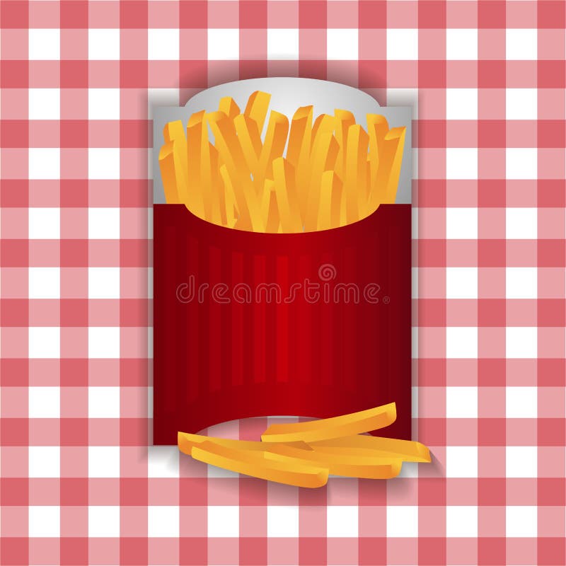 Fried Chips in Paper Bag Hand Drawn Engraved Vector Stock Vector ...