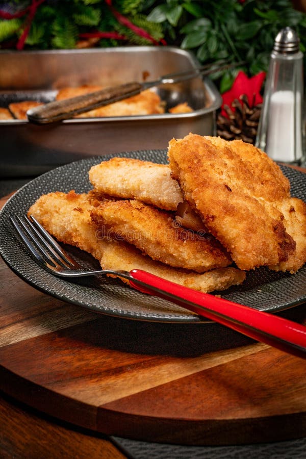 Fried cod fillet stock image. Image of meat, fried, fast - 363021133
