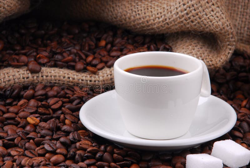 Fried coffee beans stock photo. Image of espresso, cappuccino - 4780554