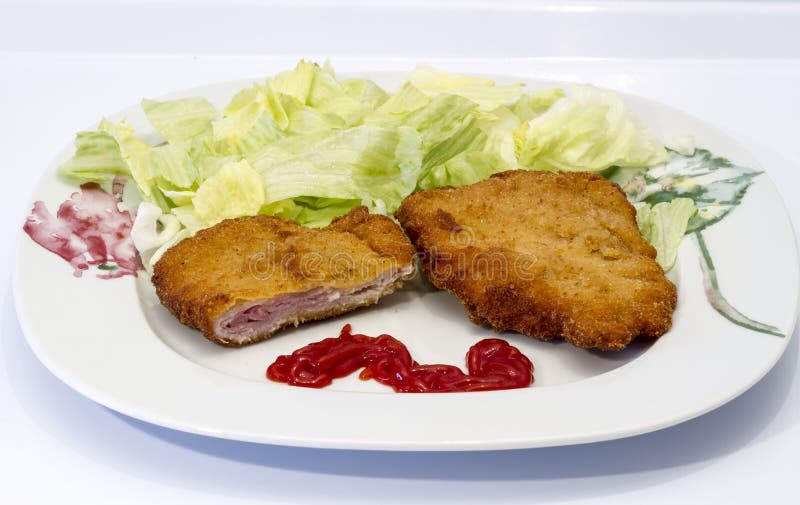 Fried cordon blue stock image. Image of fried, cuisine - 38692773