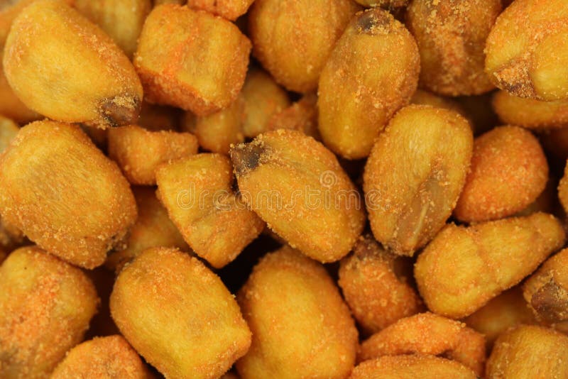 Fried Crispy Corn Grain Background Stock Photo - Image of vegetable ...