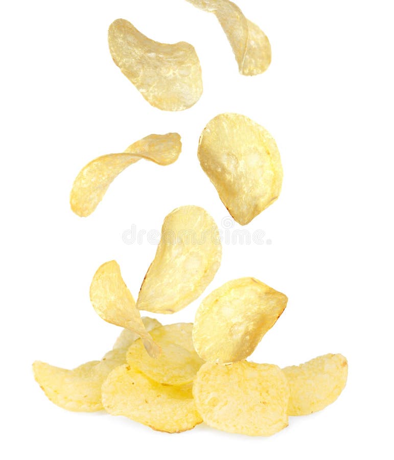 482 Falling Potato Chips White Stock Photos - Free & Royalty-Free Stock ...