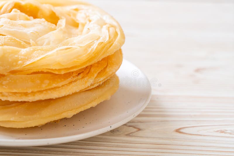 Roti Dough Flour with Butter Margarine Prepare for Roti Crispy Fried ...