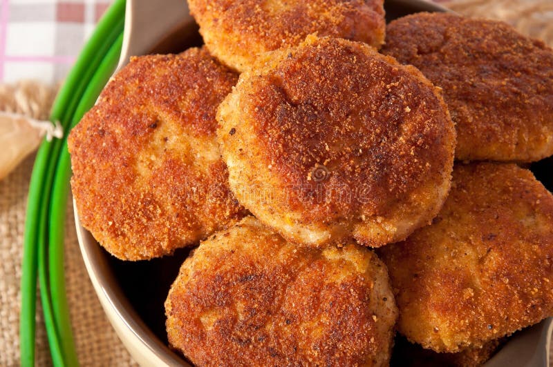 Fried cutlets stock image. Image of healthy, cutlet, beef - 28863999