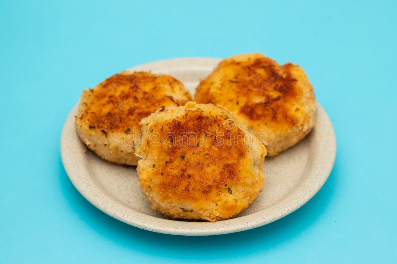 Fried Cutlets from Minced Meat. Pan-fried Meatballs. Stock Image ...