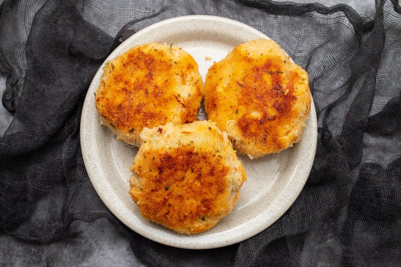 Fried Cutlets from Minced Meat. Pan-fried Meatballs. Stock Image ...