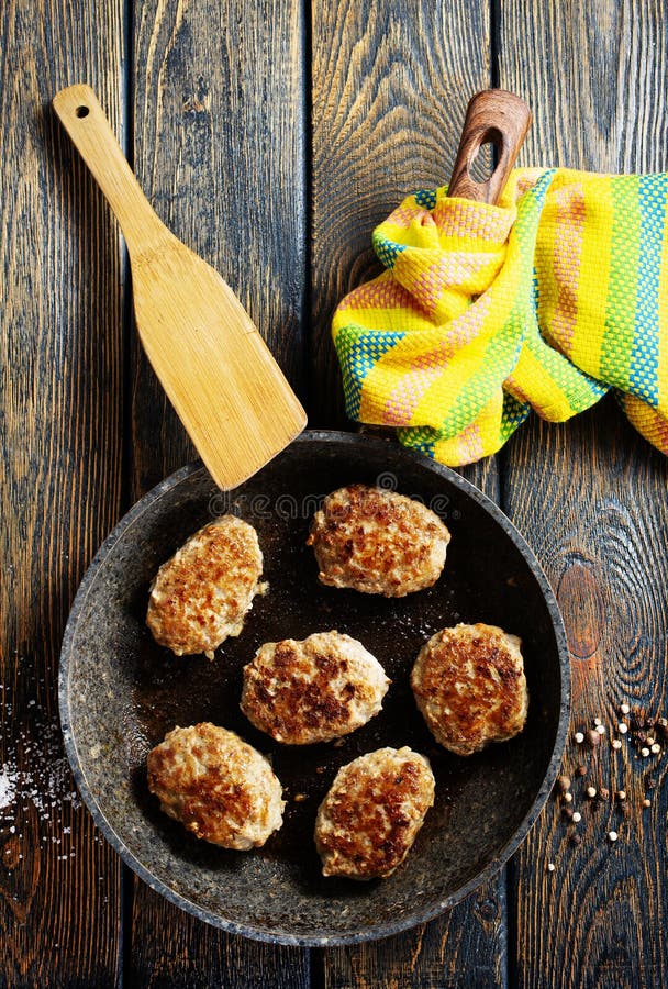 Fried cutlets stock image. Image of gourmet, american - 222984153