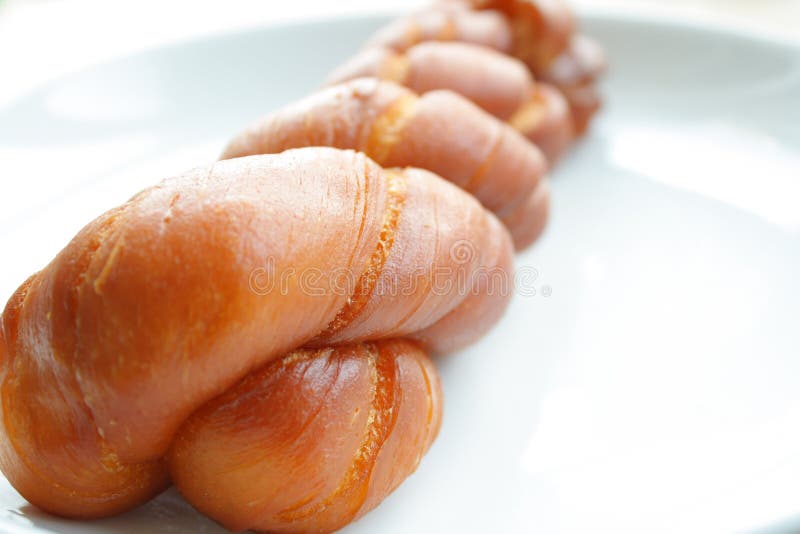 Fried dough twist stock photo. Image of close, studio - 46072986