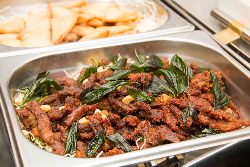 Fried dried beef stock photo. Image of asian, protein - 52398306