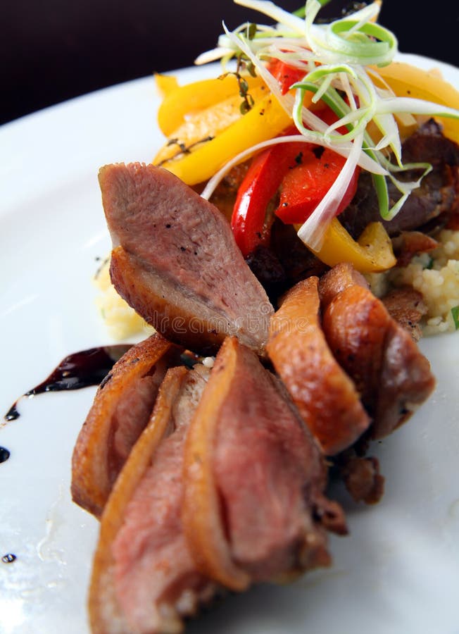 Fried duck food stock photo. Image of fried, studio, yellow - 15392226