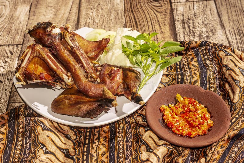 Fried Duck Spicy Sauce stock image. Image of deep, duck - 306132585