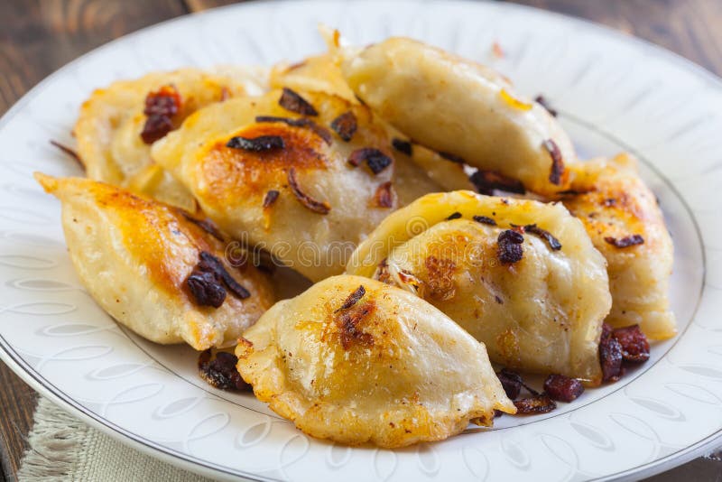 Fried dumplings with meat stock photo. Image of cooking - 47011830