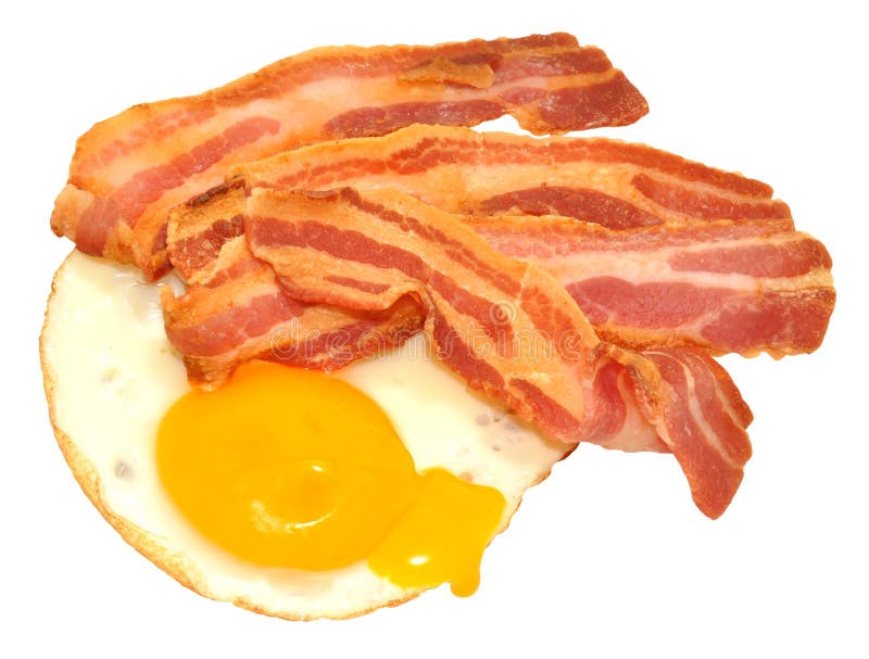 Fried Streaky Bacon Rashers Foto de archivo - Imagen de carne, lonjas ...