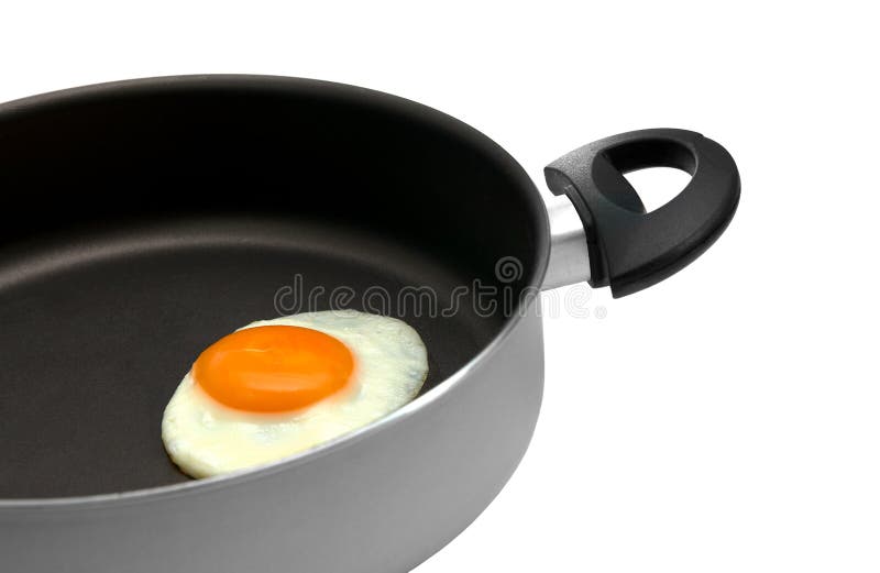 Fried egg in a frying pan stock photo. Image of protein - 12805488 Fried egg in a frying pan stock photo. Image of protein - 12805488