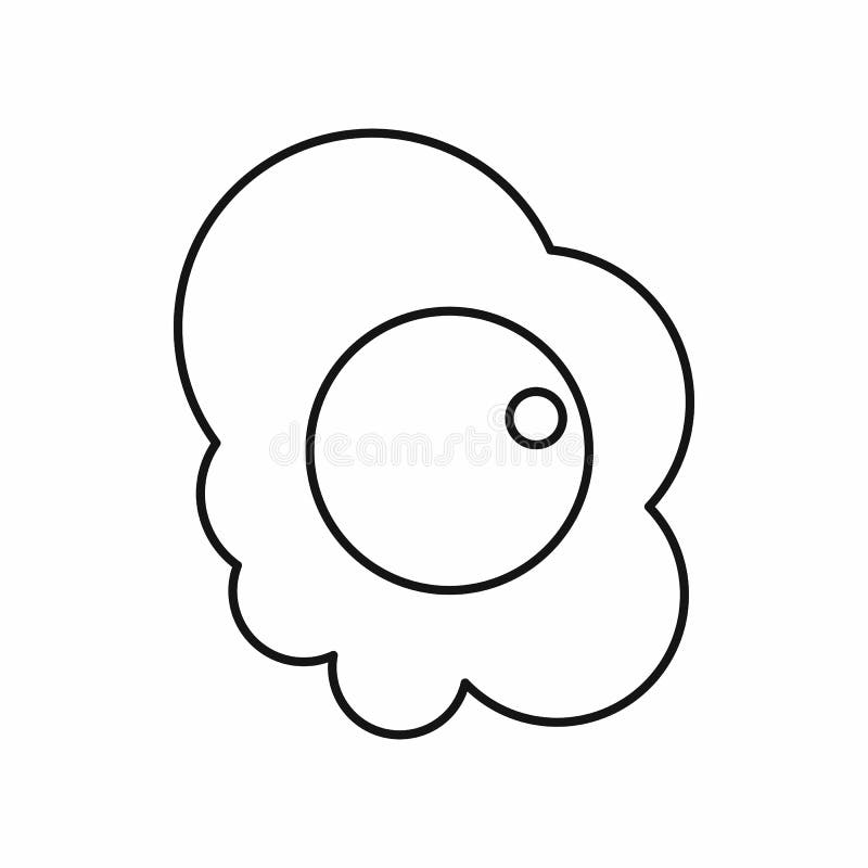Fried Egg Outline Stock Illustrations – 3,636 Fried Egg Outline Stock ...