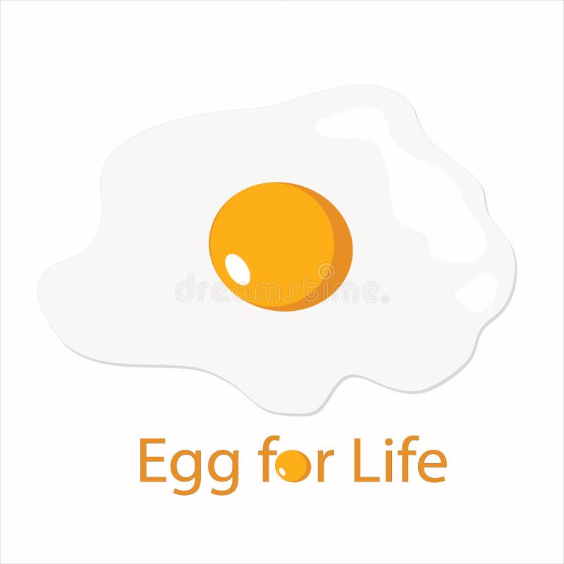 Fried egg logo and banner stock vector. Illustration of text - 89765284